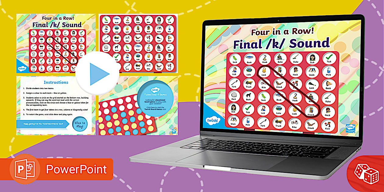 Final K Sounds Four in a Row for Speech and Language