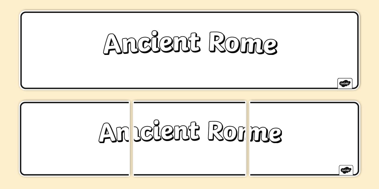 Ancient Rome Collaborative Drawing Display Banner - Twinkl