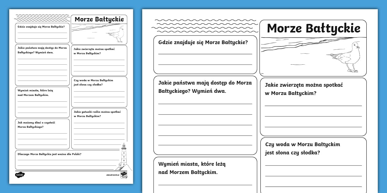 Morze Bałtyckie| Edukacja przyrodnicza | Karta faktów