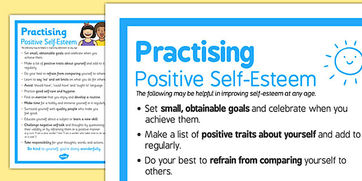 Practising Positive Self Esteem (teacher made) - Twinkl