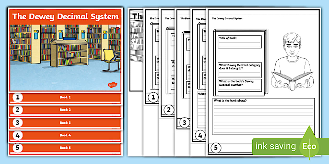 Dewey Decimal System Flipbook | Libraries | Twinkl USA