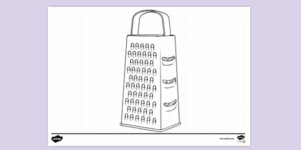Grater Colouring Sheet | Art | Colouring Sheets | Twinkl