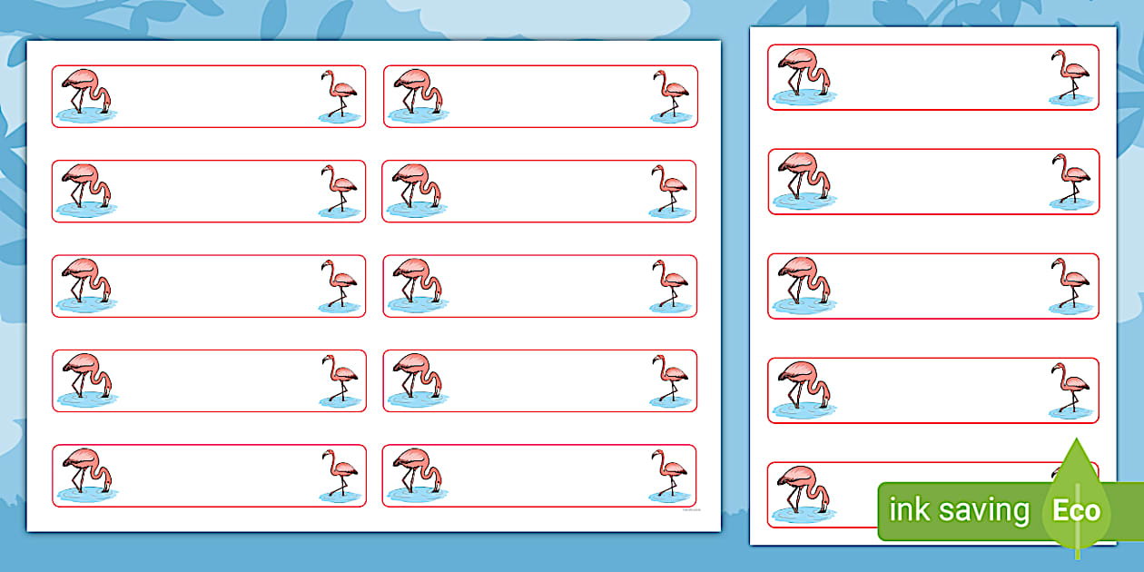 Flamingo Display Borders (l'enseignant a fait) - Twinkl