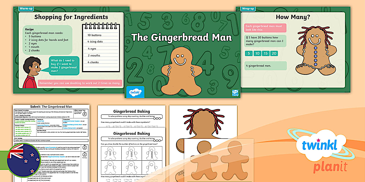 Level 1 Number Knowledge: SolveIt The Gingerbread Man