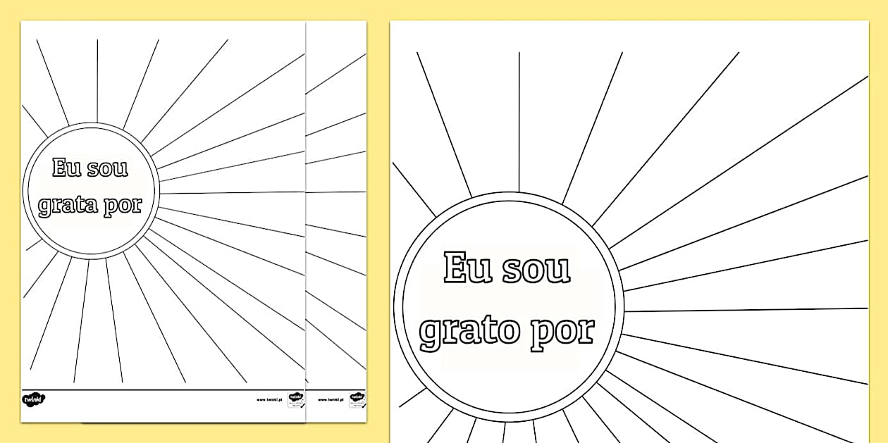 Eu sou grato - Atividade de Escrita (teacher made) - Twinkl