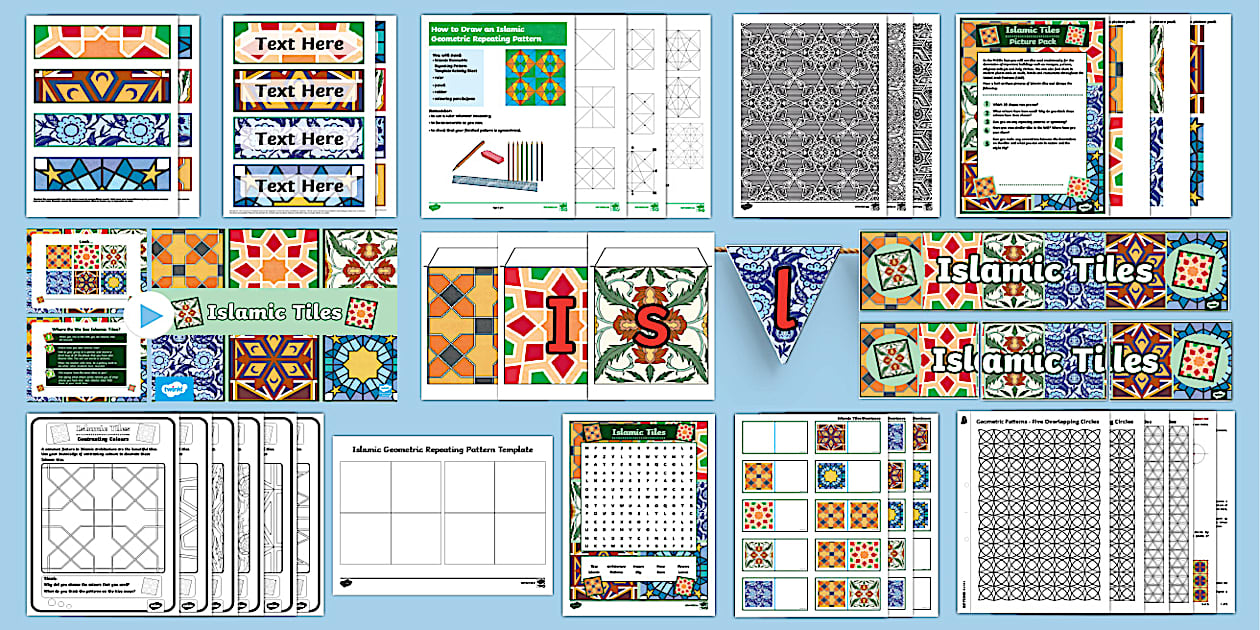 Islamic Tiles - Resource Pack (teacher made) - Twinkl