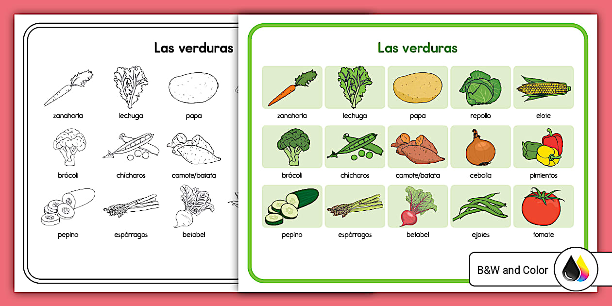 Tapete de palabras de las verduras / Twinkl USA - Twinkl