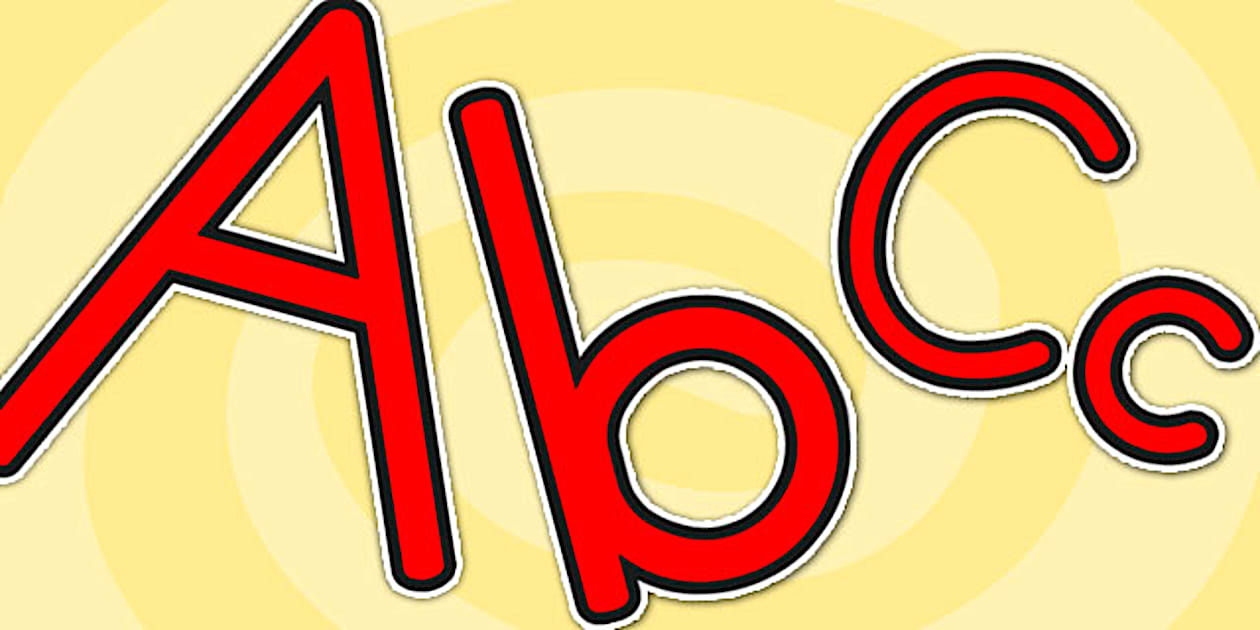 Red Display Lettering (teacher made) - Twinkl