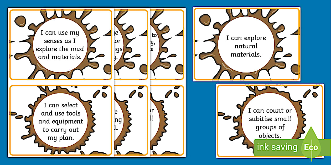 EYFS I Can Mud Kitchen Area Continuous Provision Prompts