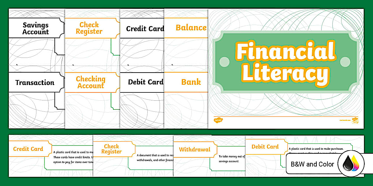Financial Literacy Terms and Definitions | Twinkl USA
