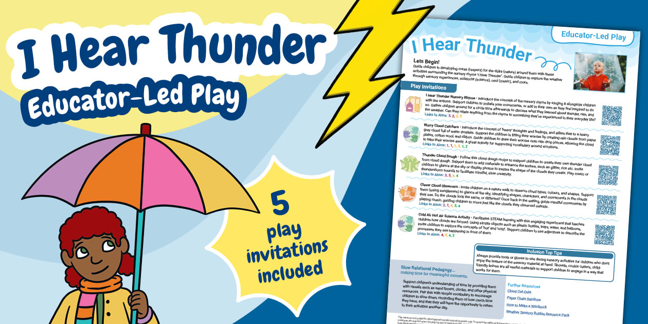 I Hear Thunder Educator-Led Play