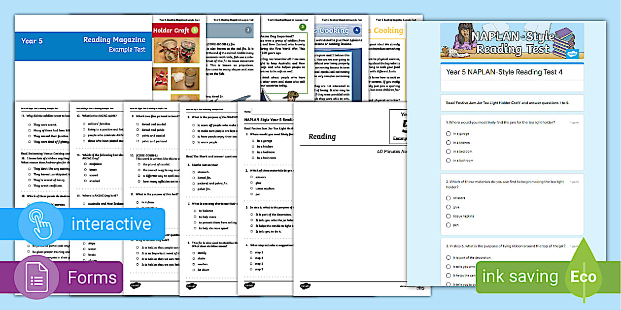 Comprehension Test Example for Year 5 | NAPLAN-Style Lesson