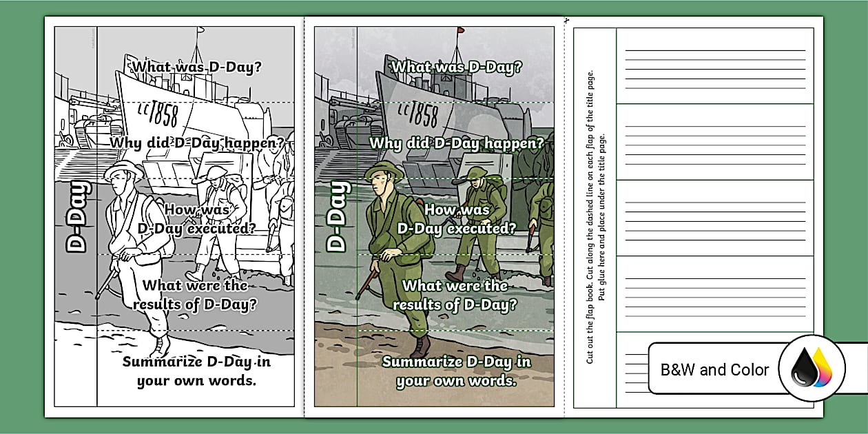D-Day Flap Book