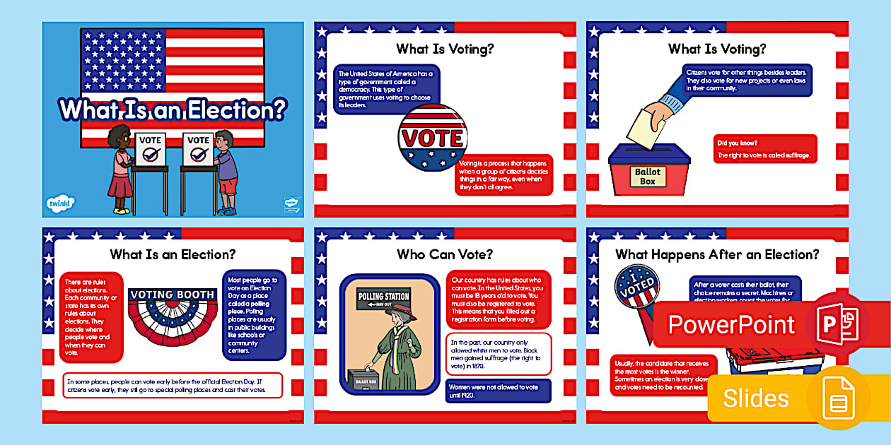 Election Slides Template | Social Studies | Twinkl USA