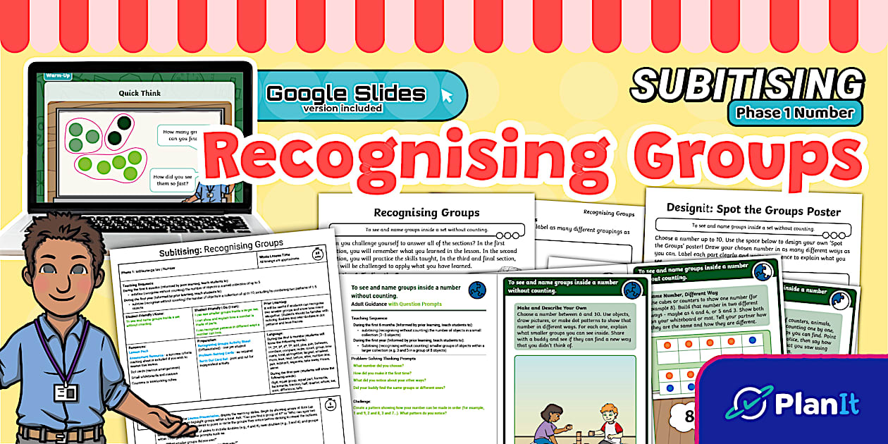 Phase 1 Number: Subitising (Recognising Groups) Lesson 3