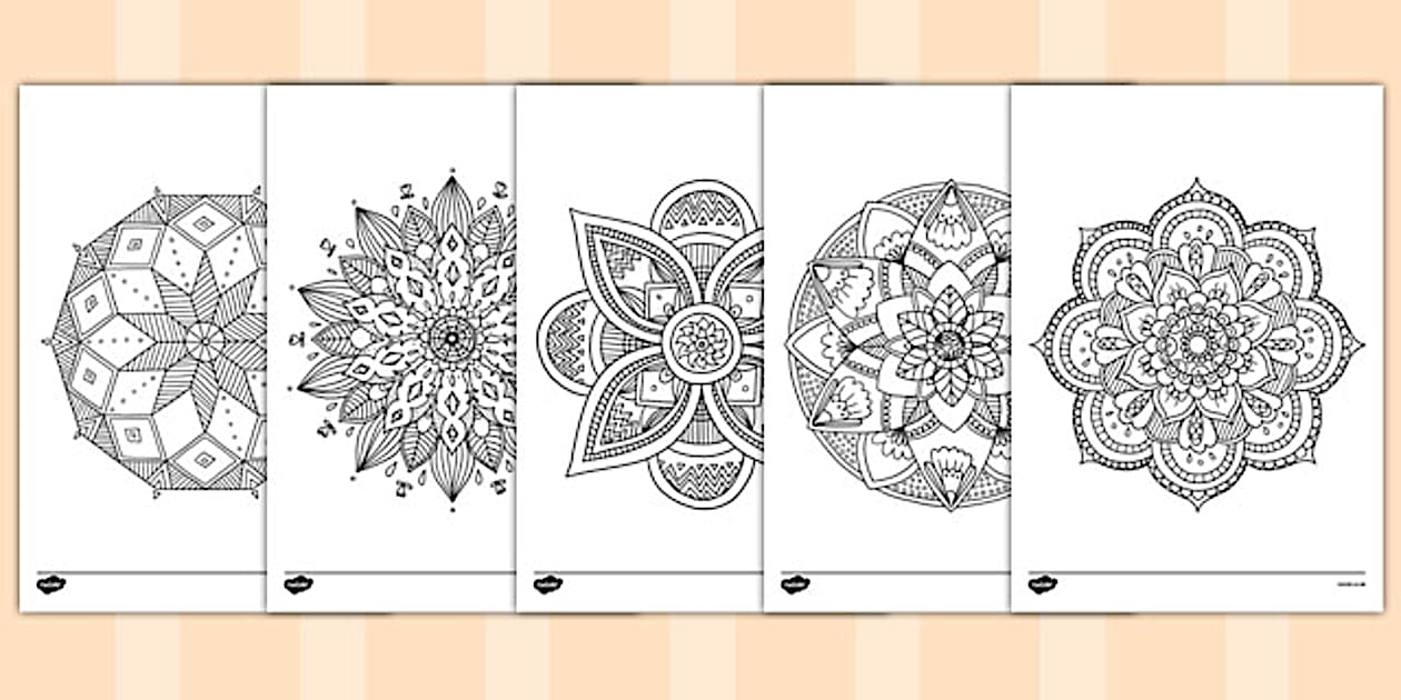Mandala Colouring Pages - Mindfulness Colouring Resources