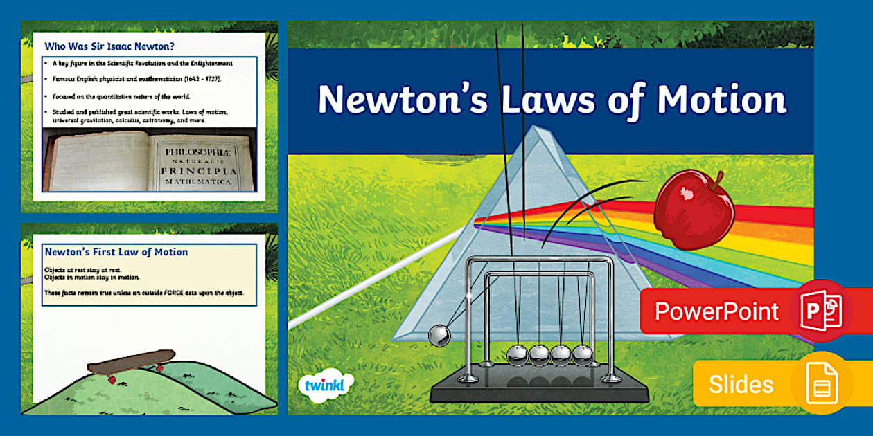 Newton's Laws of Motion PowerPoint & Google Slides
