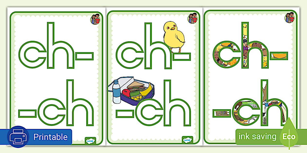 Grade 3 Phonics: ch Sound Posters (teacher made) - Twinkl