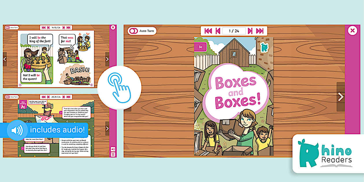 Level 3c Reading Scheme Book: Boxes and Boxes! - Twinkl