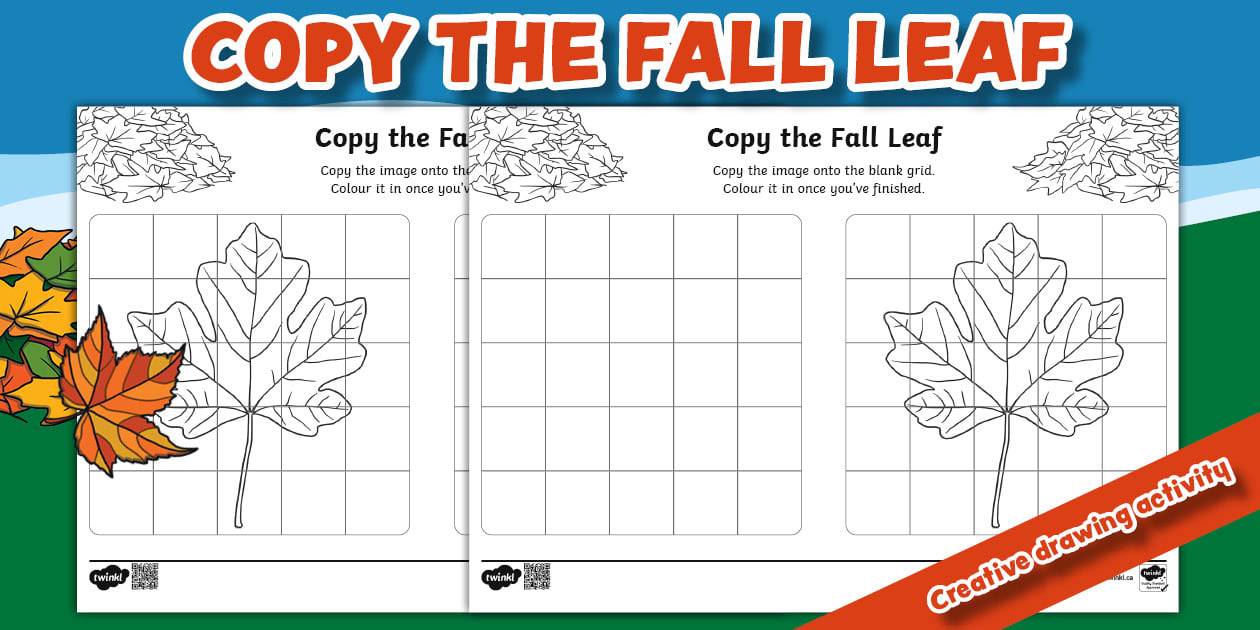 Copy the Fall Leaf Worksheet - Twinkl Canada