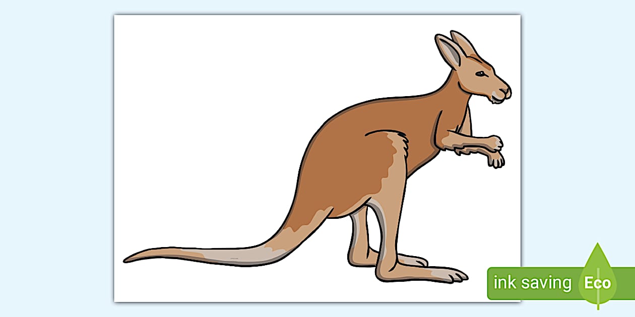 Extra Large Display Kangaroo Cut-Out - Twinkl - Kindergarten