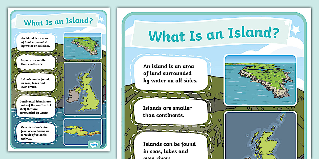 What Is an Island? Display Poster (teacher made) - Twinkl