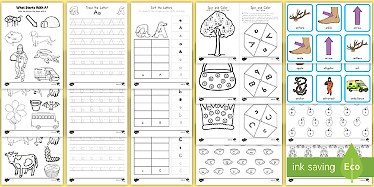 Alphabet Worksheets and Activity Pack | Twinkl - Twinkl