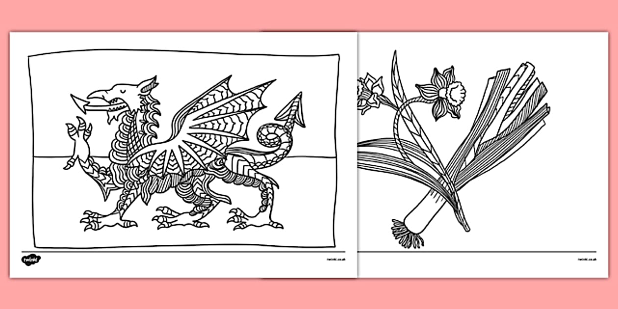 Fun Welsh Mindfulness Colouring Sheets - Learning Resources