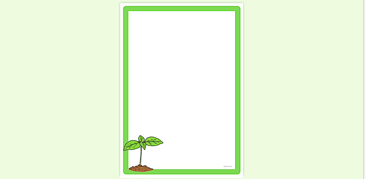 Plant Page Border for KS2 (Teacher-Made) - Twinkl