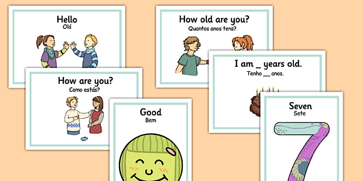 Getting to Know You Display Posters Portuguese Translation