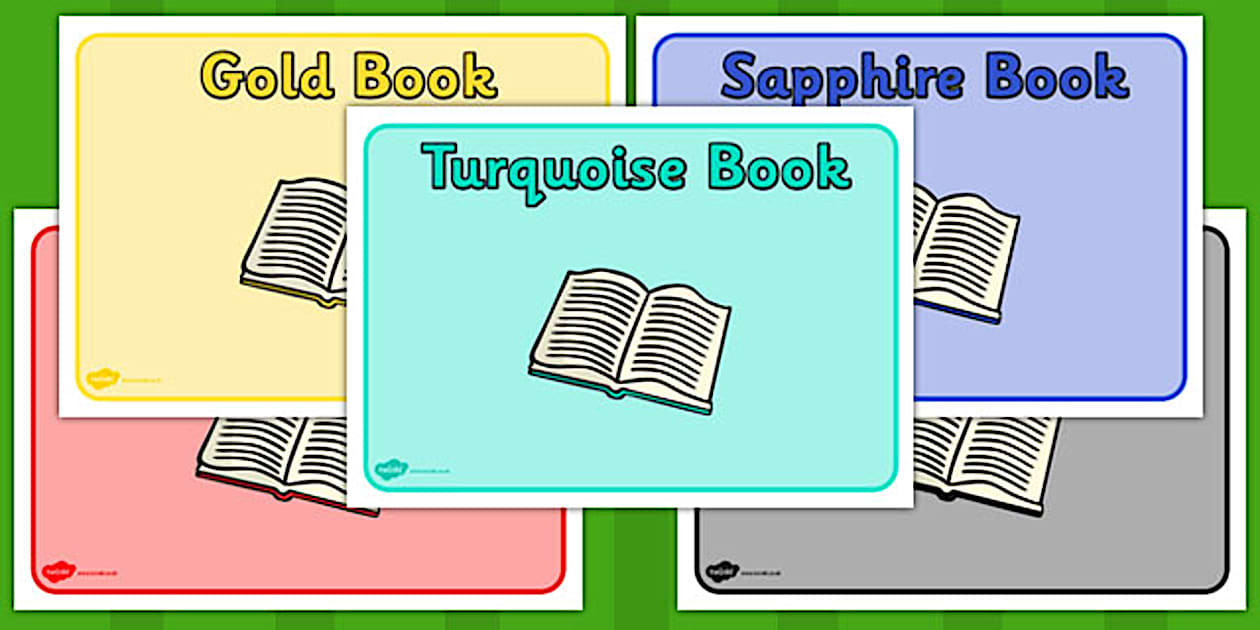 👉 Editable Class Book Group Signs (Jewel themed)