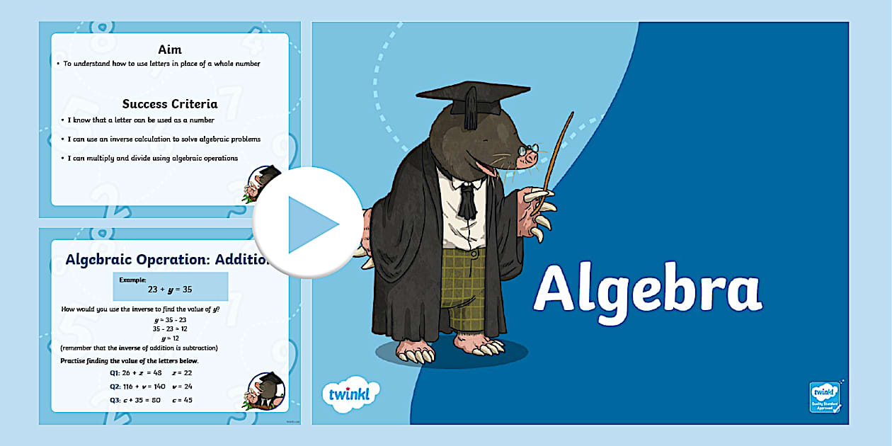 Algebra PowerPoint (Hecho por educadores) - Twinkl