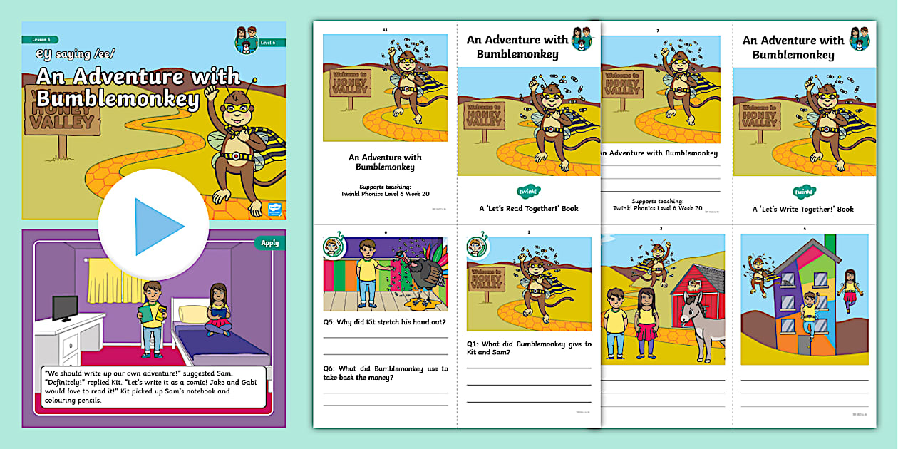 ‘ey’ saying /ee/ Lesson Plan - Level / Phase 6 Week 20 Lesson 5 Twinkl ...
