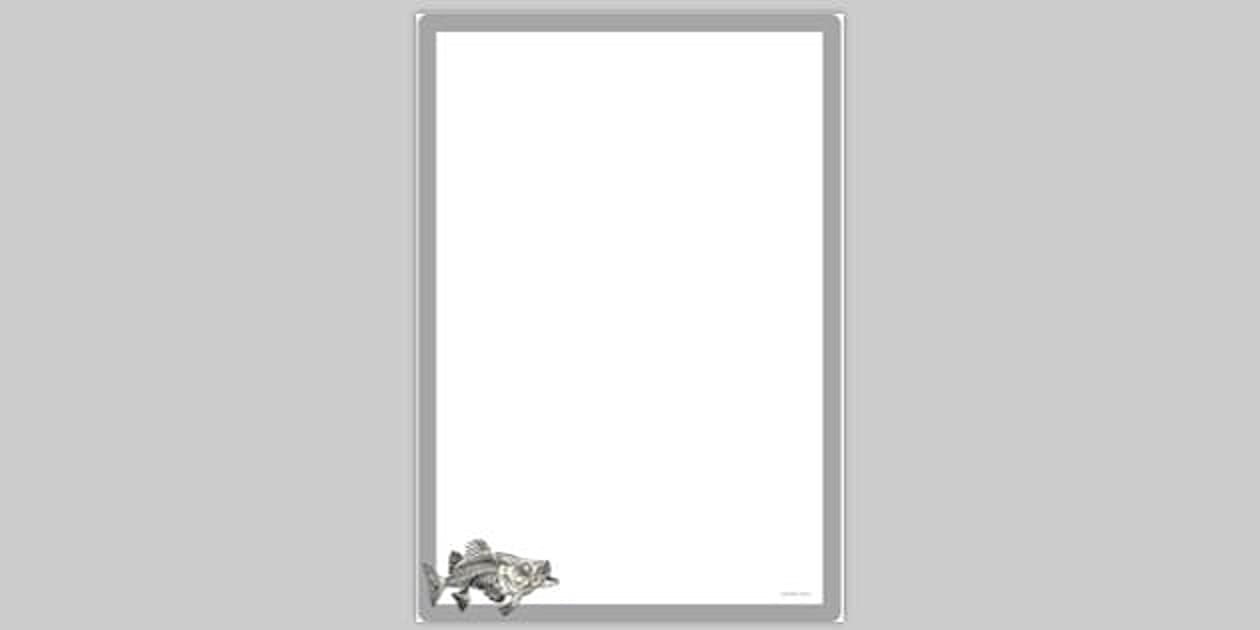 Fish Skeleton Page Border | Page Borders | Twinkl