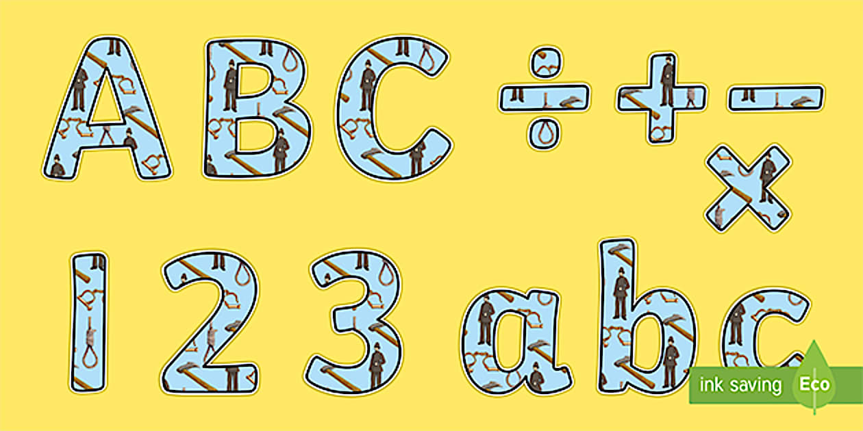 Crime and Punishment Display Lettering (Teacher-Made)