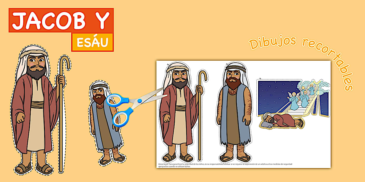 Dibujo: Jacob y Esaú - Twinkl Perú