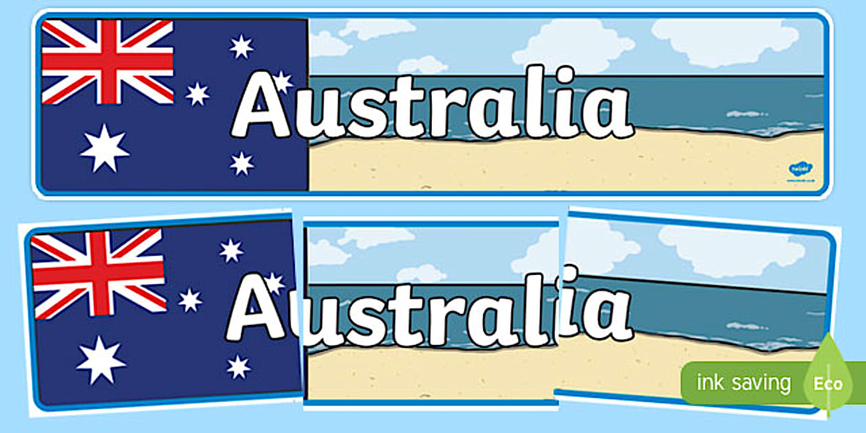 Australia Banner | Classroom Display Resources - Twinkl