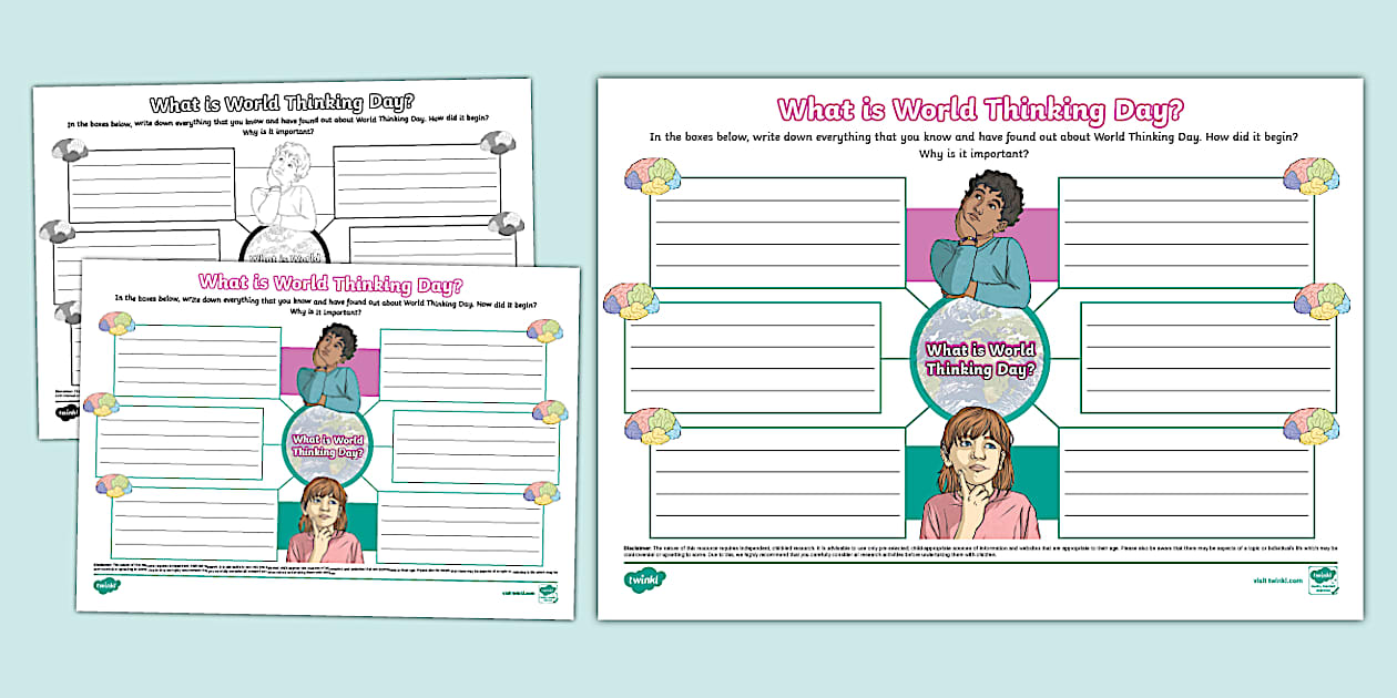 What is World Thinking Day? Mind Map (teacher made) - Twinkl