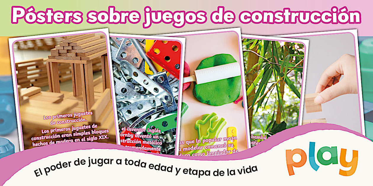 Twinkl Play: Pósters sobre juegos de construcción