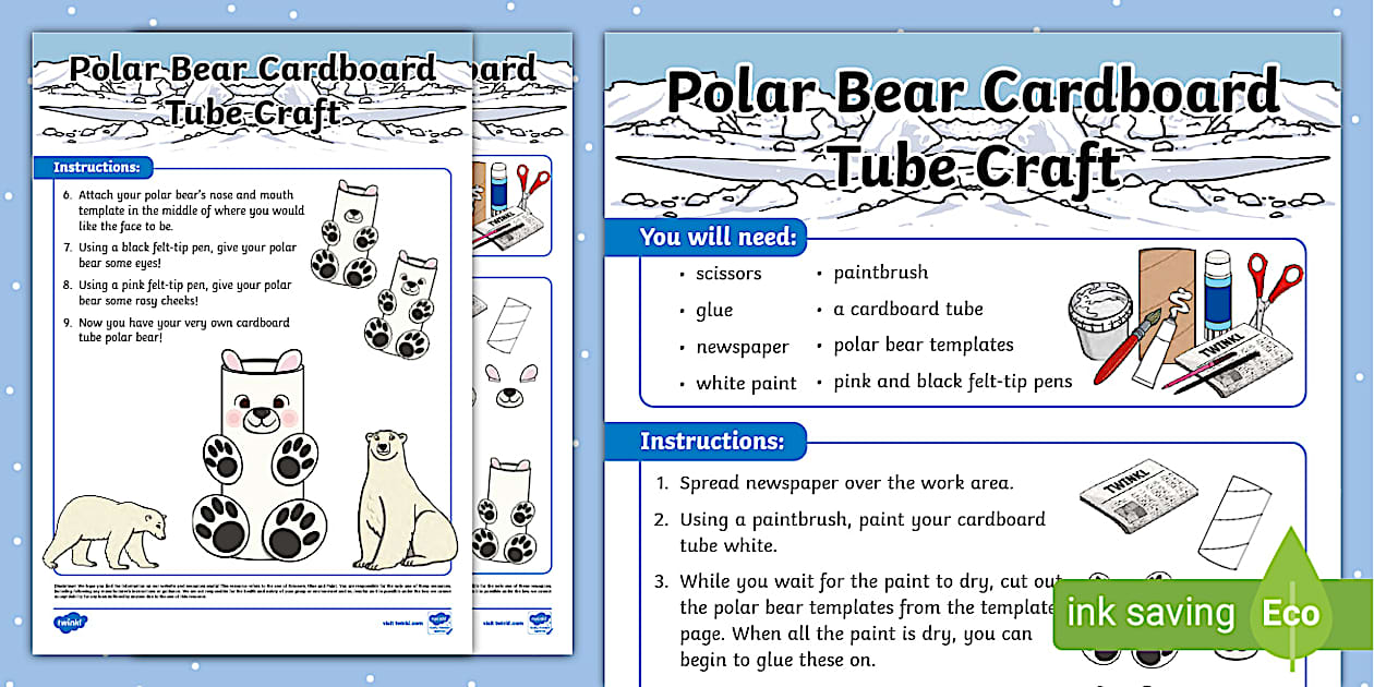 Polar Bear Toilet Roll Craft | Twinkl KS1 Crafting