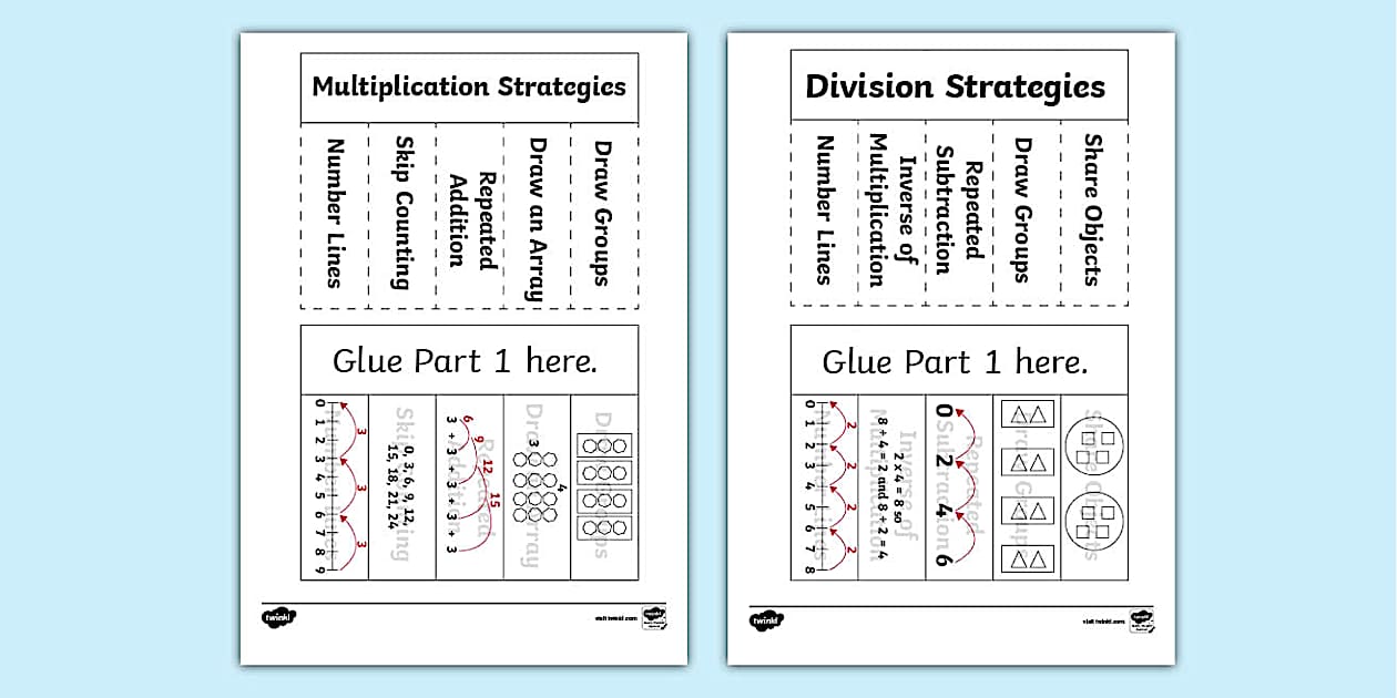Divsion and Multiplication Flapbook (teacher made) - Twinkl
