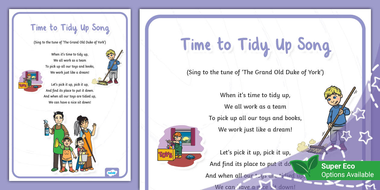 Tidying Up Song for Kids | Home Routines and Organisation