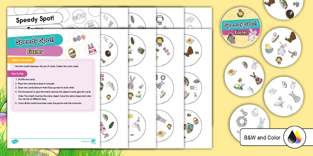 Speedy Spot! Easter Theme (teacher made) - Twinkl