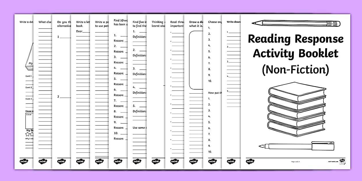 Book Report Lesson Plan | Reading Book Response Activities