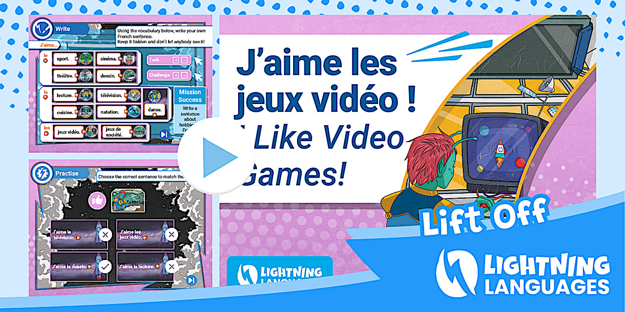 👉 Lightning Languages | French | Lift Off Hobbies PowerPoint 2