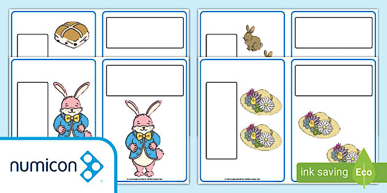 Easter-Themed Numicon Shape Count and Match Activity