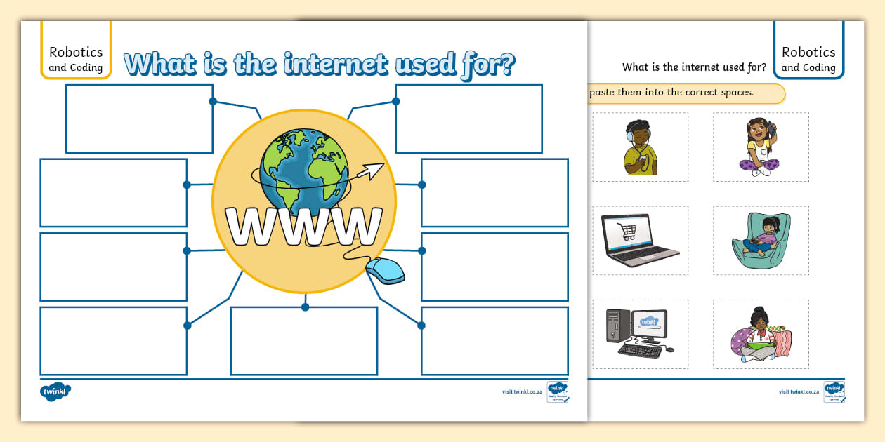 Robotics and Coding What is the Internet Used For? - Twinkl