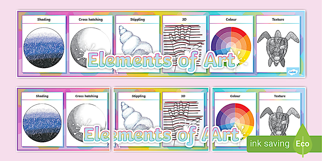 Elements of Art Display Banner (professor feito) - Twinkl