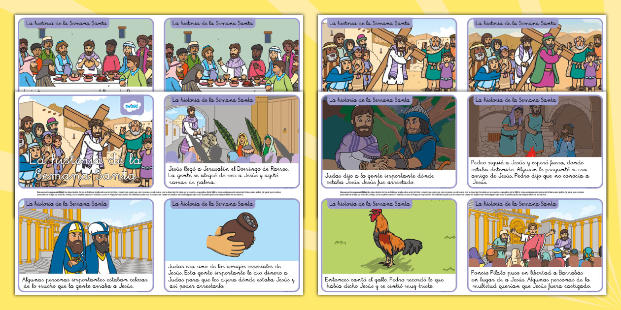 Tarjetas de secuenciar: La historia de la Semana Santa