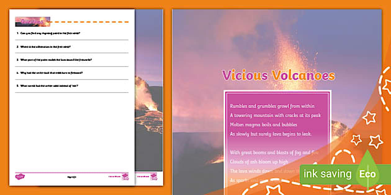 Year 3 Poetry Reading Comprehension (Ages 7 - 8) - Twinkl